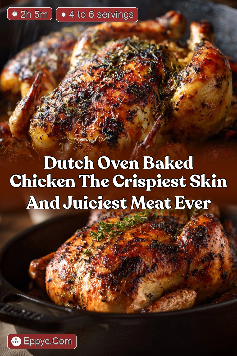 Dutch Oven Baked Chicken Super Moist HerbRoasted Whole…