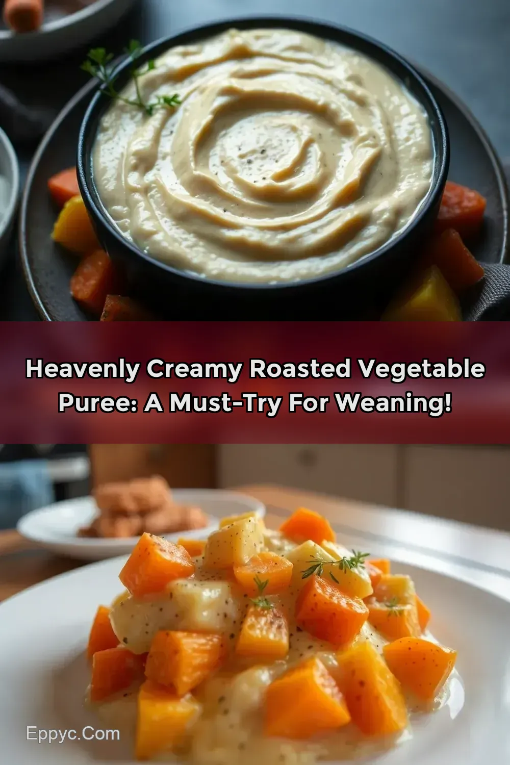 Delicious Pureed Food Ideas: Creamy Roasted Vegetable…