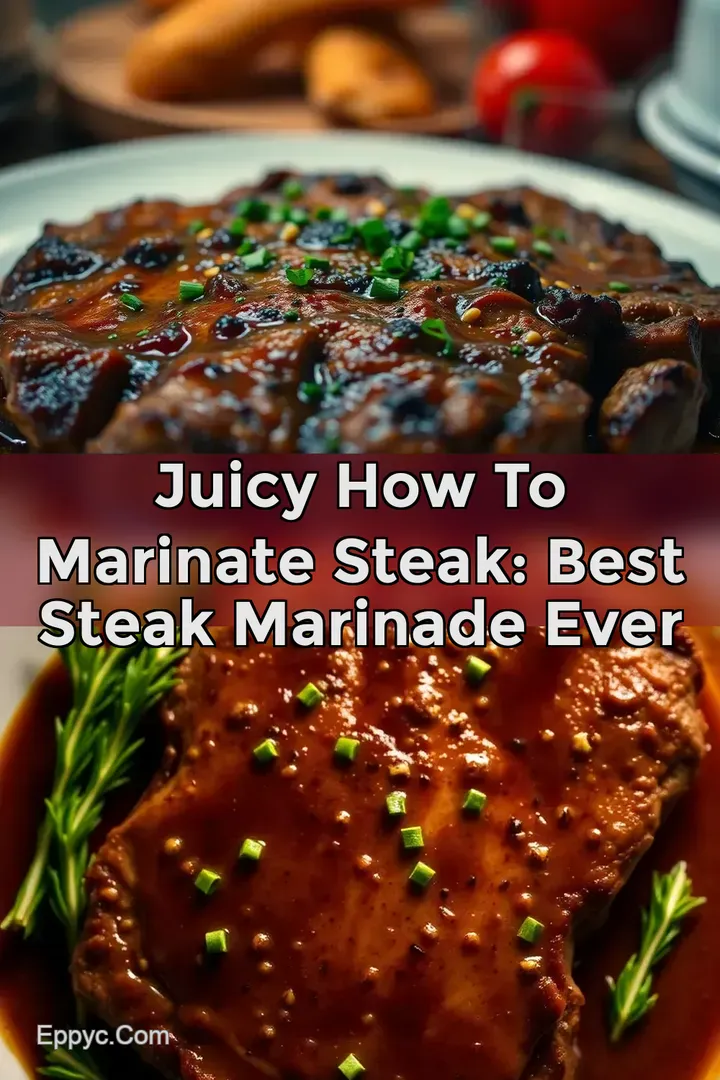 The Best Steak Marinade: Restaurant Flavor at Home - EPPYC