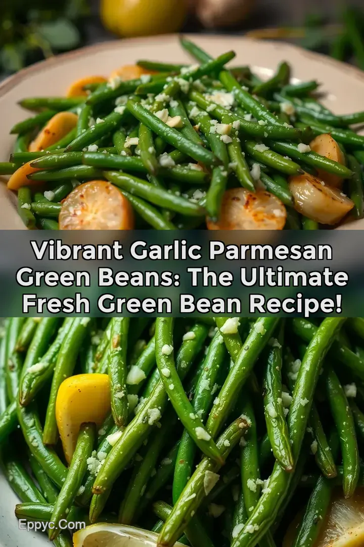 My Easy Fresh Green Bean Recipes: Sautéed Garlic Parmesan…